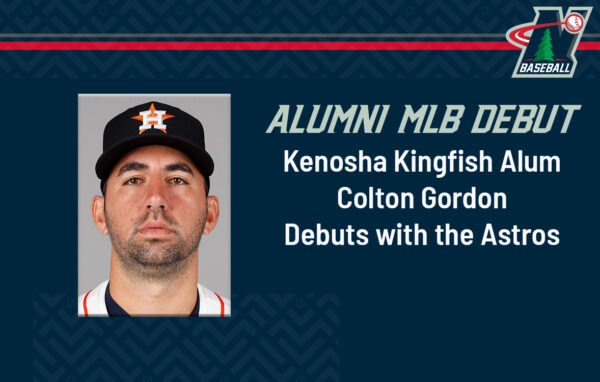 Former Kenosha Kingfish Colton Gordon Debuts with the Astros ...