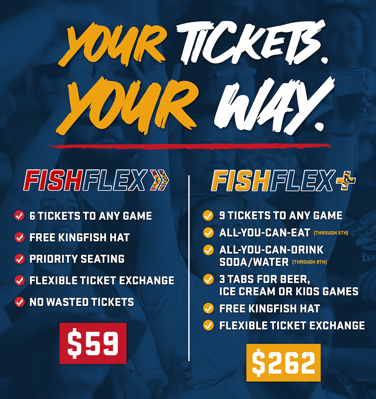 2026 FishFlex Packages - Kenosha Kingfish