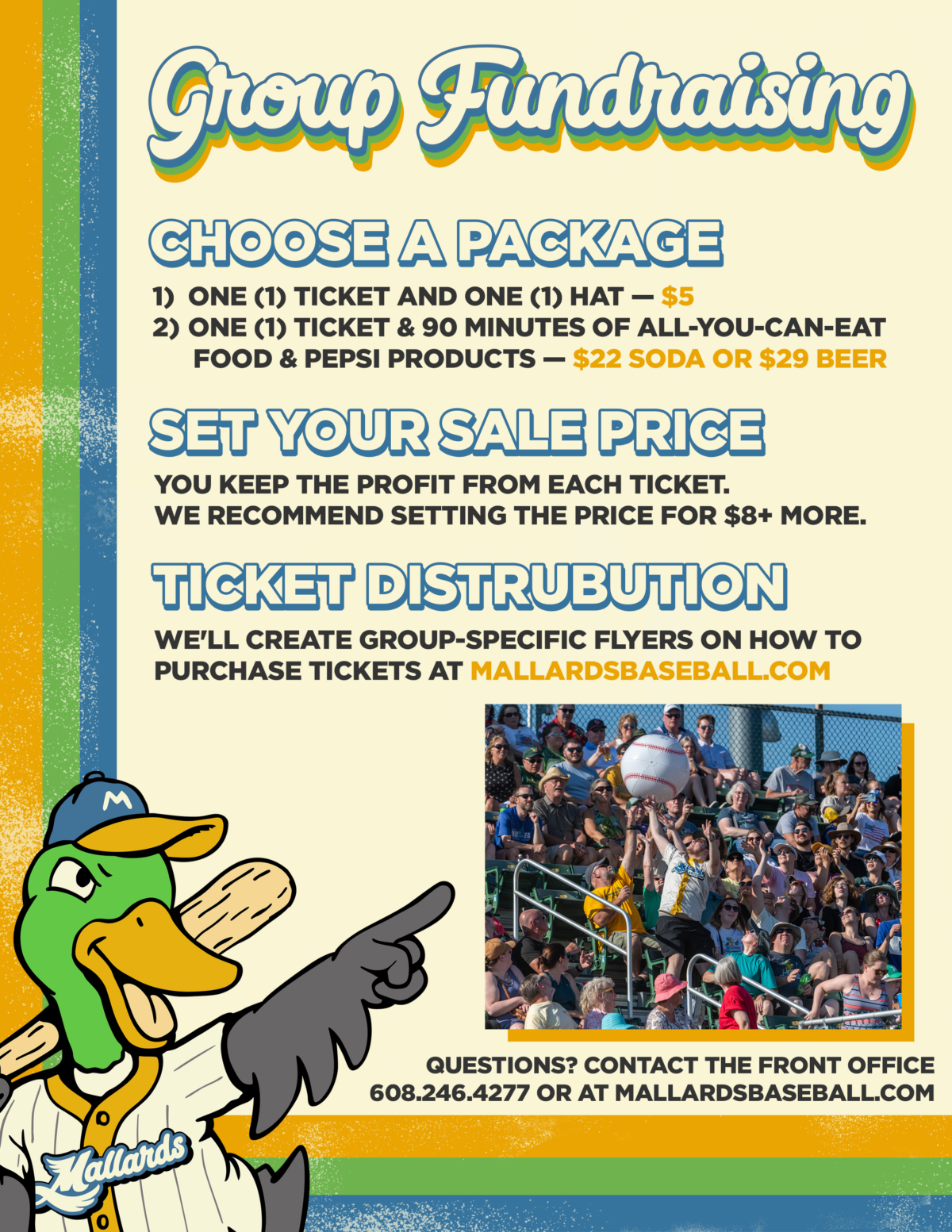 Fundraising Opportunities - Madison Mallards