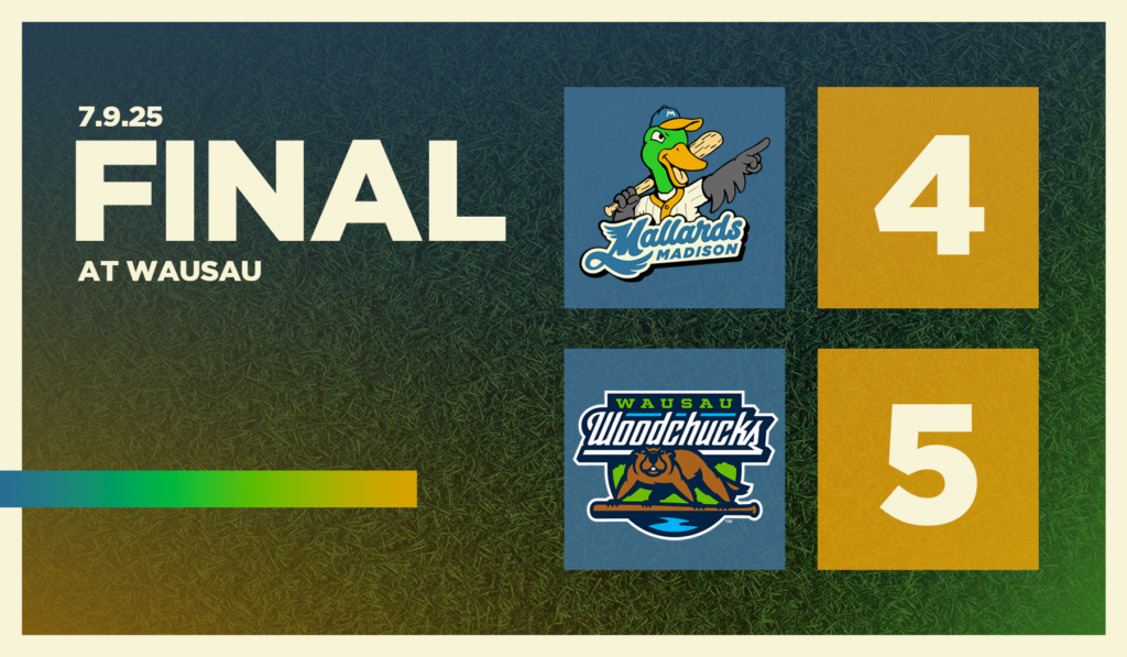 Rogers Homers, But Madison Mallards Fall in Close Game - Madison Mallards