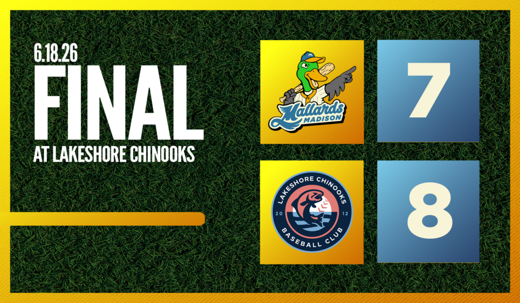 Madison Mallards Fall Short Against Lakeshore Chinooks - Madison Mallards