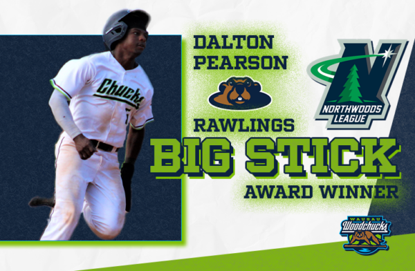 Dalton Pearson Wins Rawlings Big Stick Award - Wausau Woodchucks