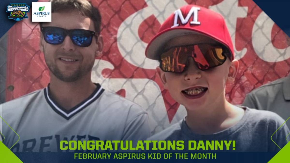 Congratulations Danny! Our February Kid of the Month! - Wausau Woodchucks