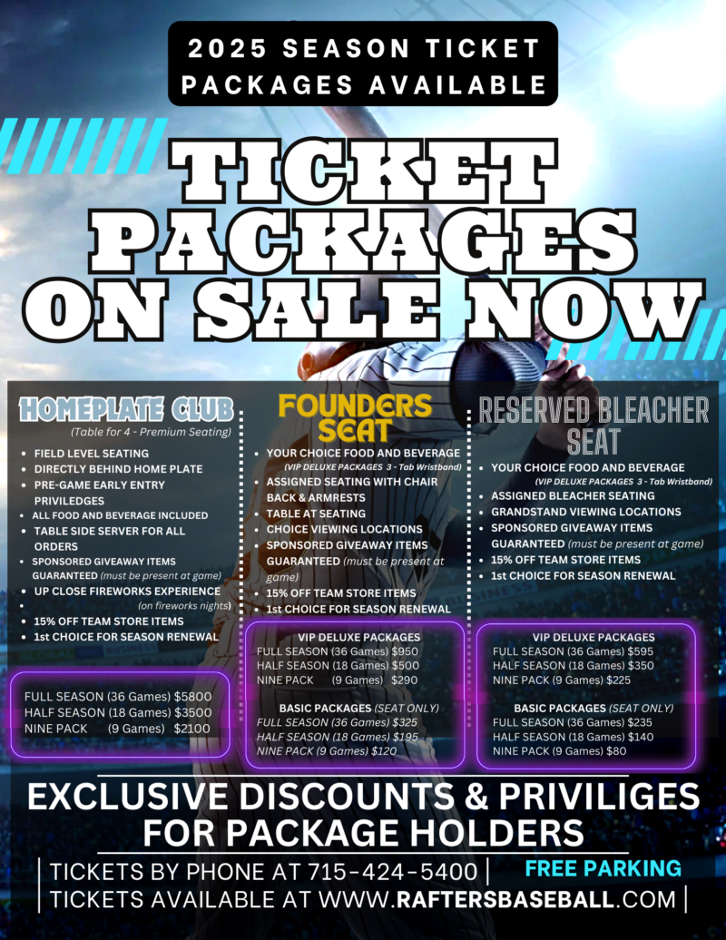 Ticket Packages - Wisconsin Rapids Rafters