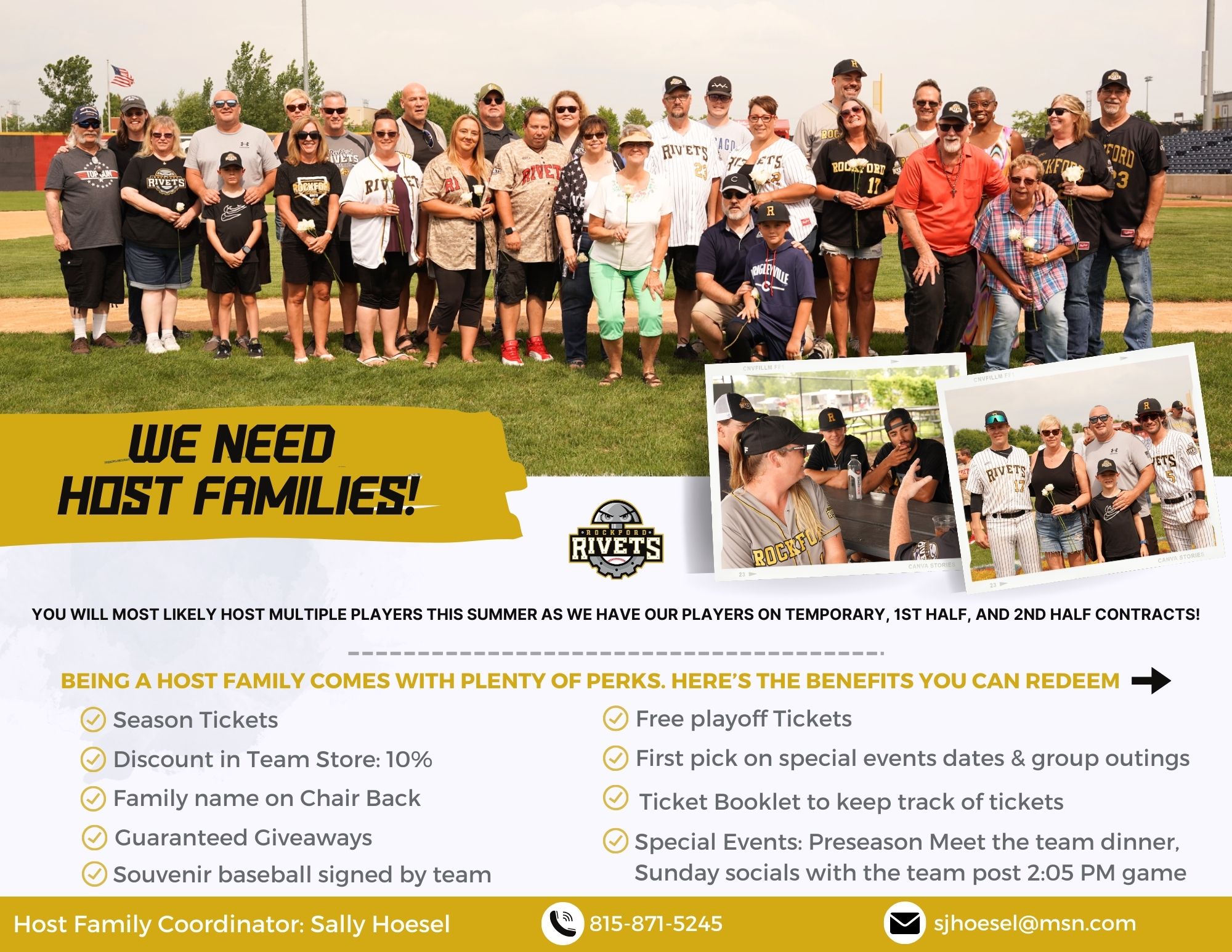 Host Family Program - Rockford Rivets