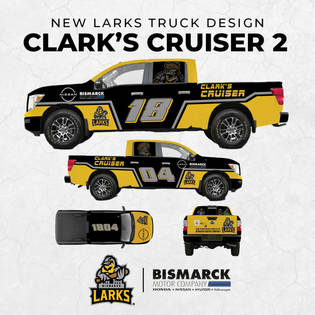 Lark's New Vehicle powered by Bismarck Motor Company - Bismarck Larks