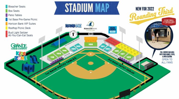 Stadium Map & Parking - Fond du Lac Dock Spiders