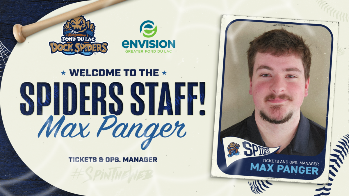 Dock Spiders Welcome Max Panger to the Front Office - Fond du Lac Dock ...