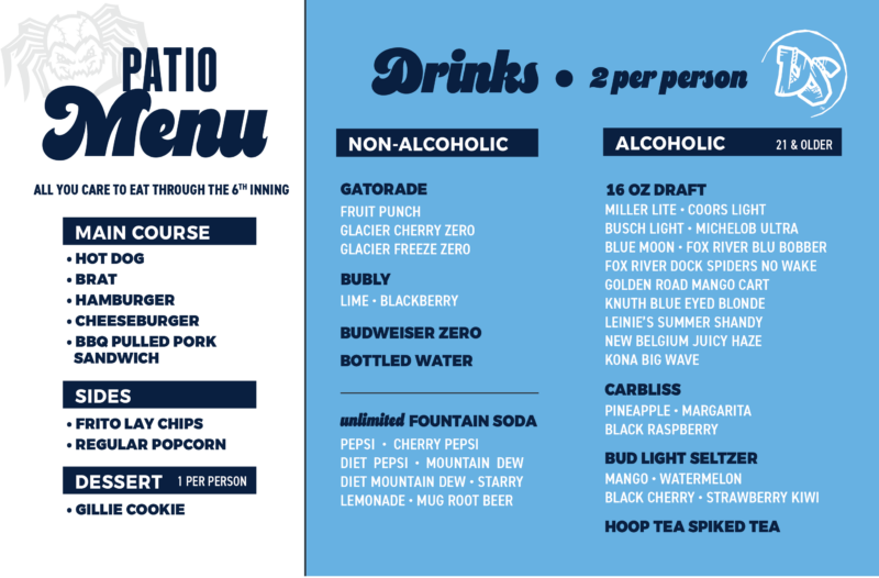 Patio Tables - Fond du Lac Dock Spiders