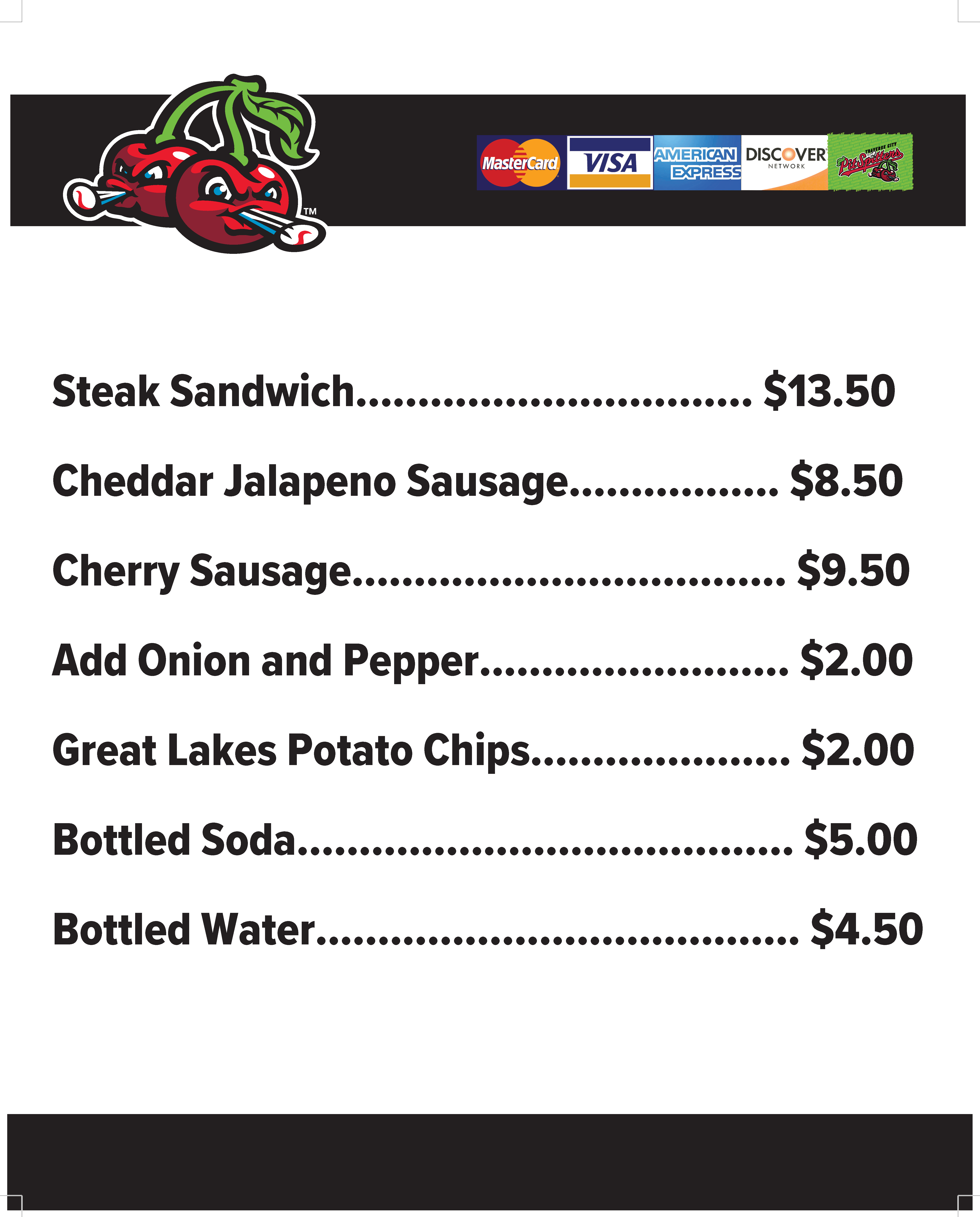 2024 Steak Cart Menu - Traverse City Pit Spitters