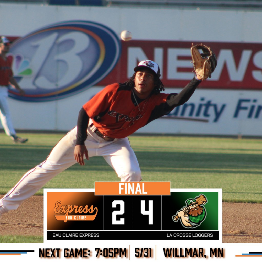 Express Drop Back-to-Back Games to La Crosse Loggers - Eau Claire Express