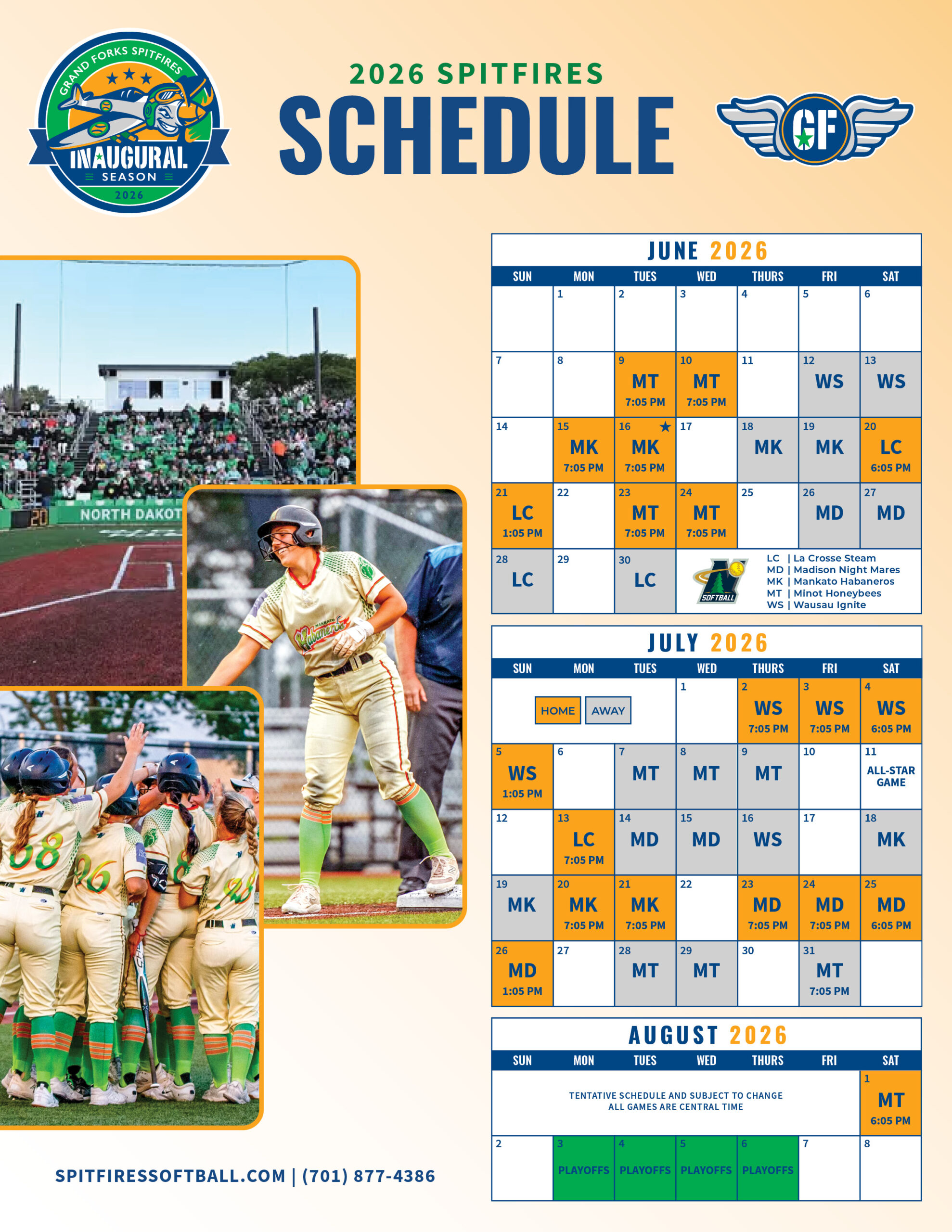 2026 Schedule - Grand Forks Spitfires
