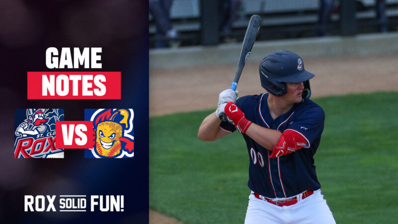 GAME NOTES: ROX vs MINOT GAME 55 - St. Cloud Rox