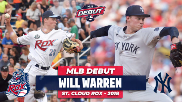 Former Rox Pitcher Will Warren Debuts With New York Yankees - St. Cloud Rox