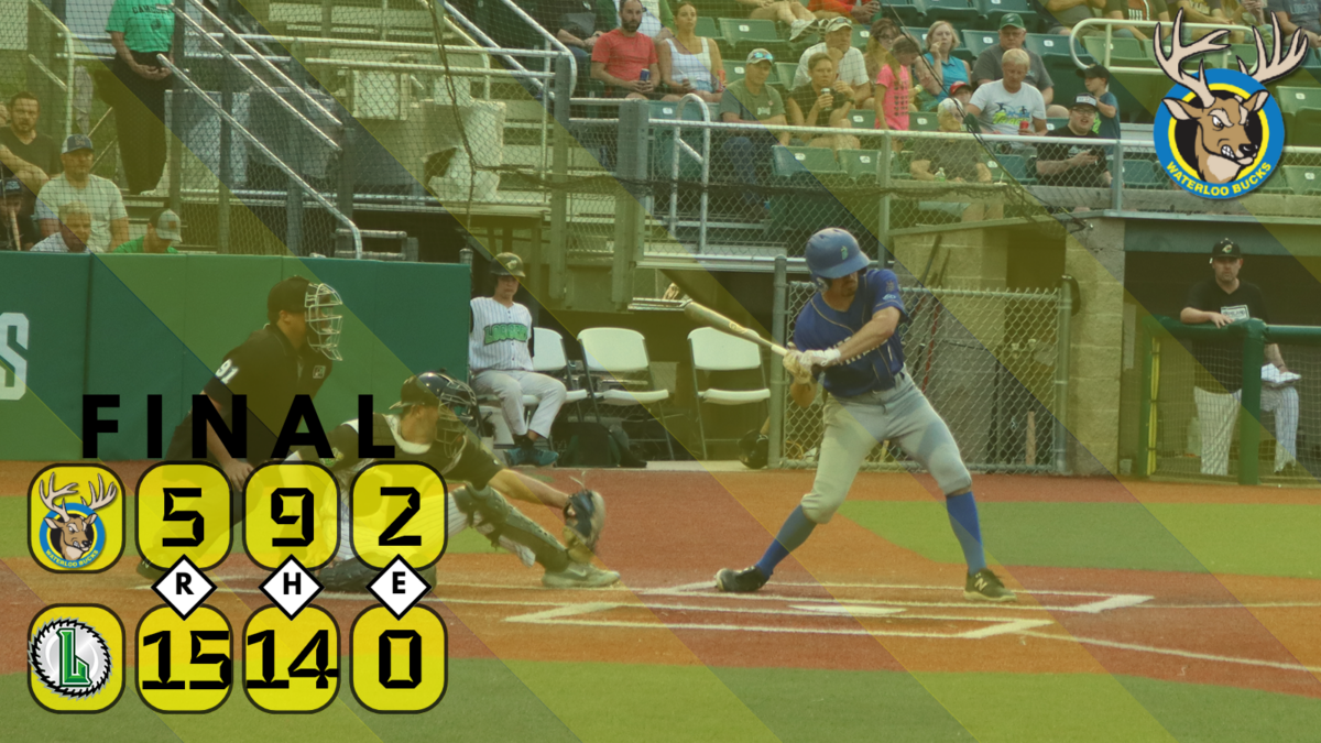 Bucks drop first game of weekend series to the Loggers, 15–5 - Waterloo ...