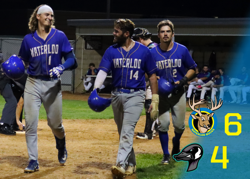 Bucks split doubleheader with Honkers, win second game 6–4 - Waterloo Bucks