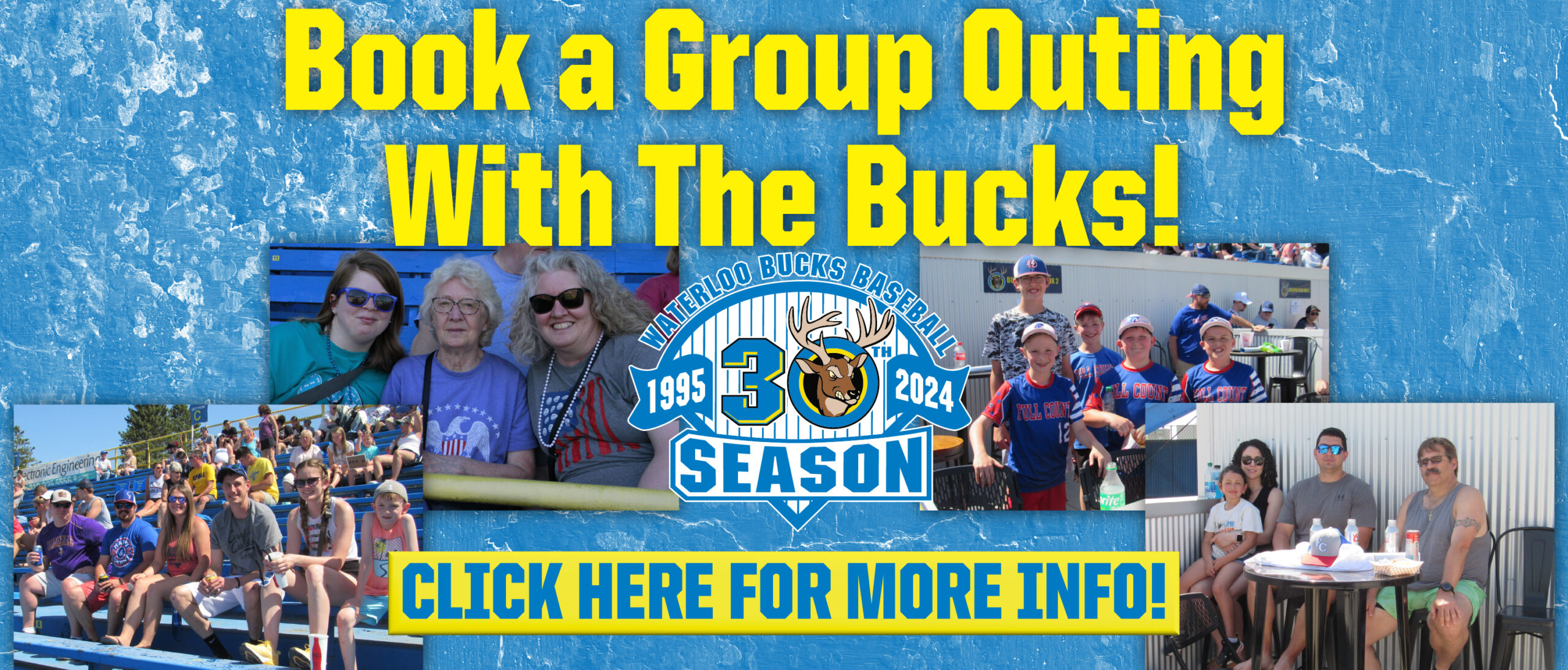 2024 Group Outings Now Booking Waterloo Bucks