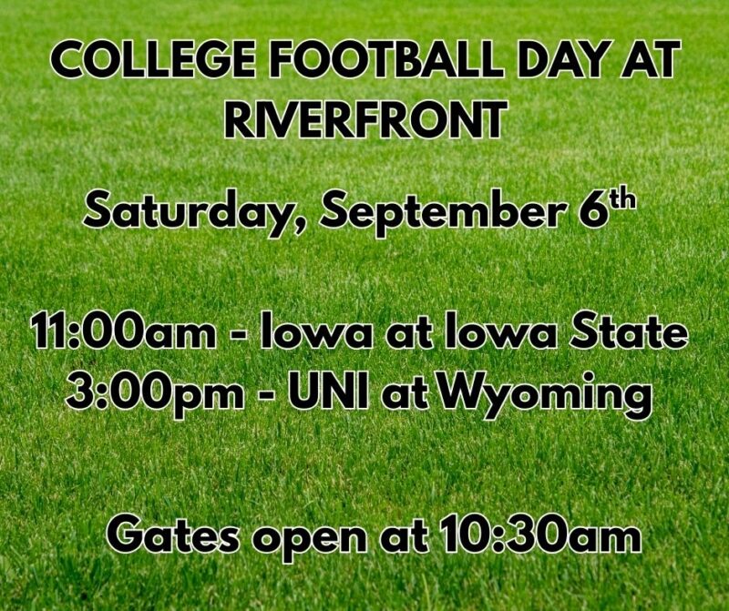 Bucks to Host College Football Day at Riverfront on September 6 ...